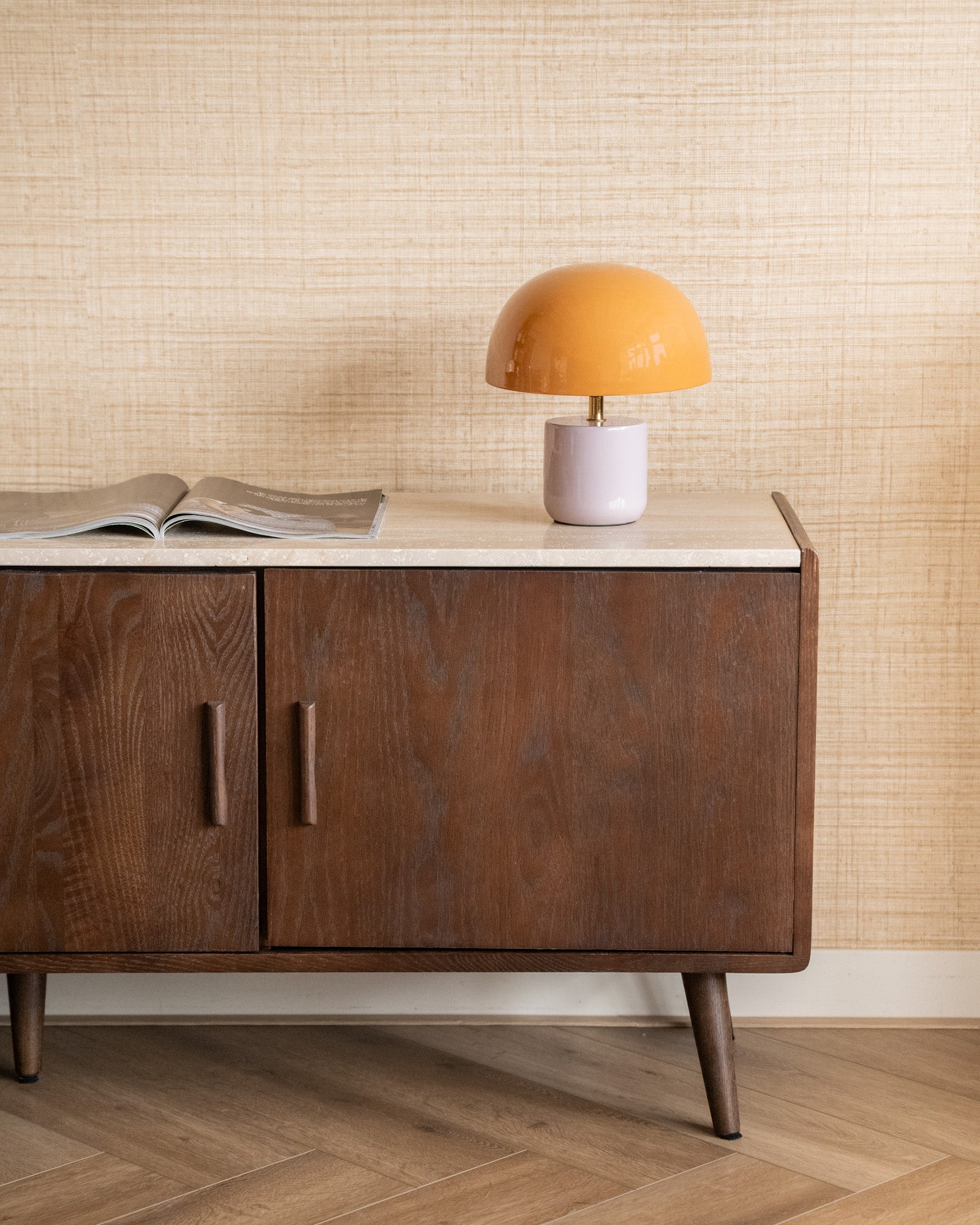 Table Lamp Mushy Iron Brown/Lila - Things I Like Things I Love