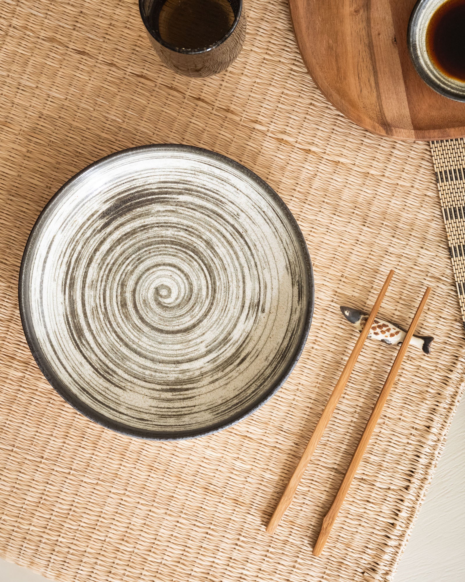 Handmade Japanese Deep Dinner Plate Asashio - Things I Like Things I Love