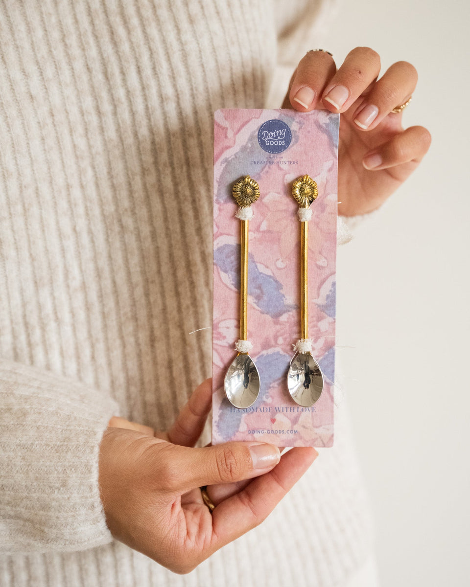Handmade Sunflower Spoons - SET OF 2 - Things I Like Things I Love