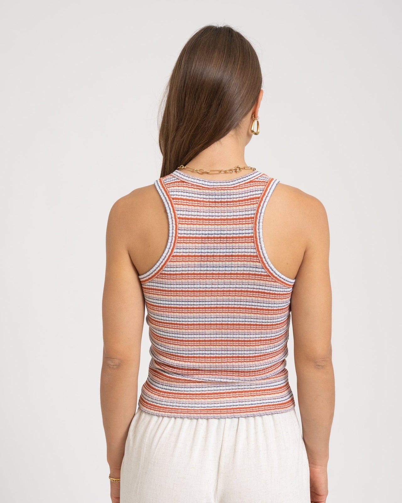 TILTIL Dani Top Stripe Cream Blue Rust - NO - Things I Like Things I Love