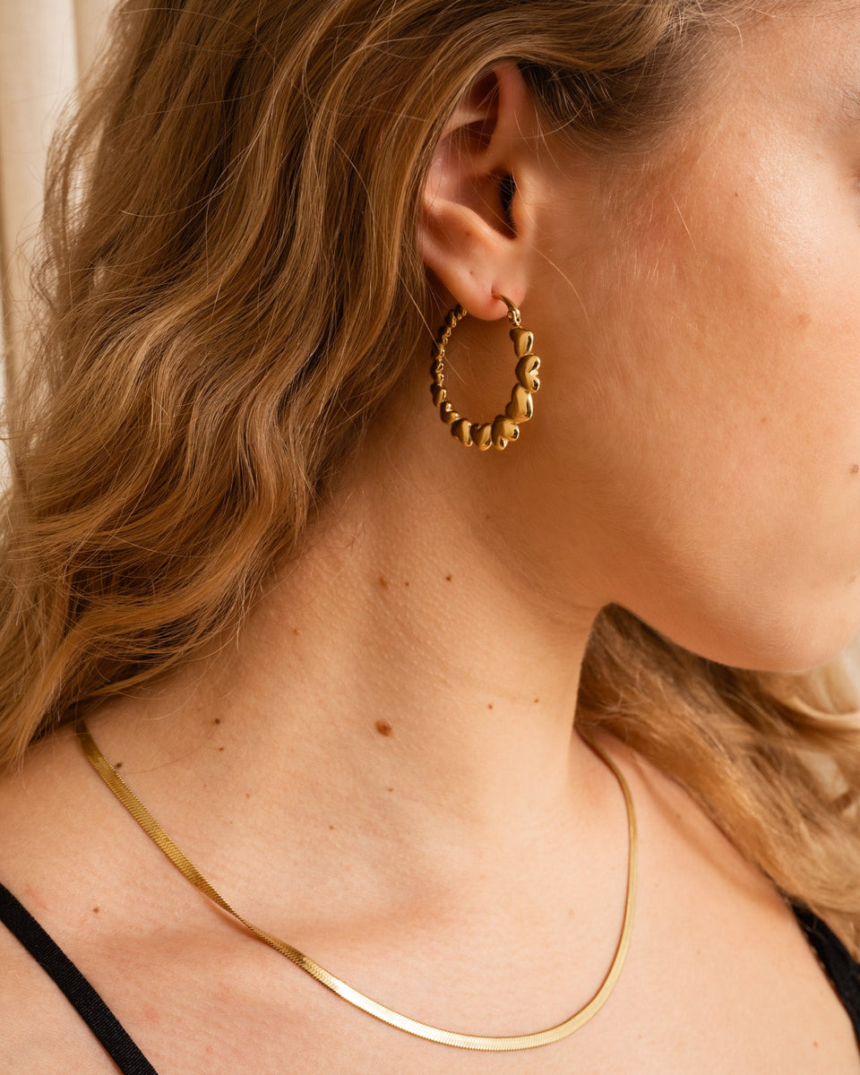 TILTIL Necklace Francy Flat Snake Chain Gold - Things I Like Things I Love