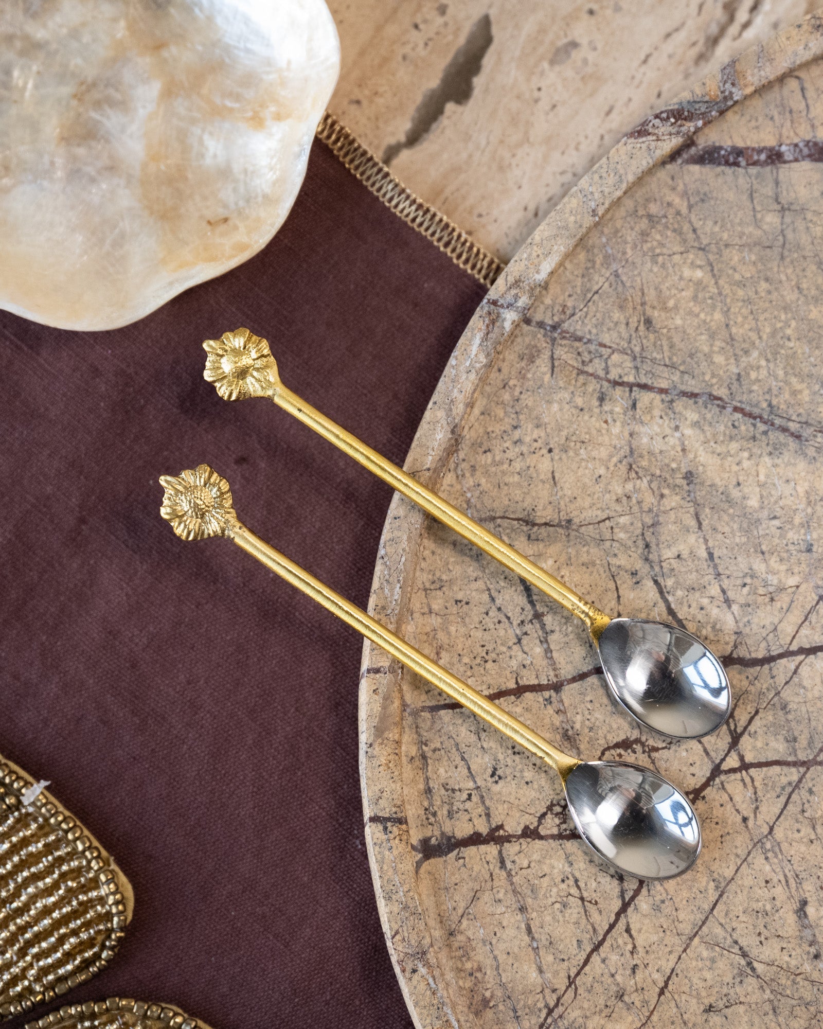 Handmade Sunflower Spoons - SET OF 2 - Things I Like Things I Love