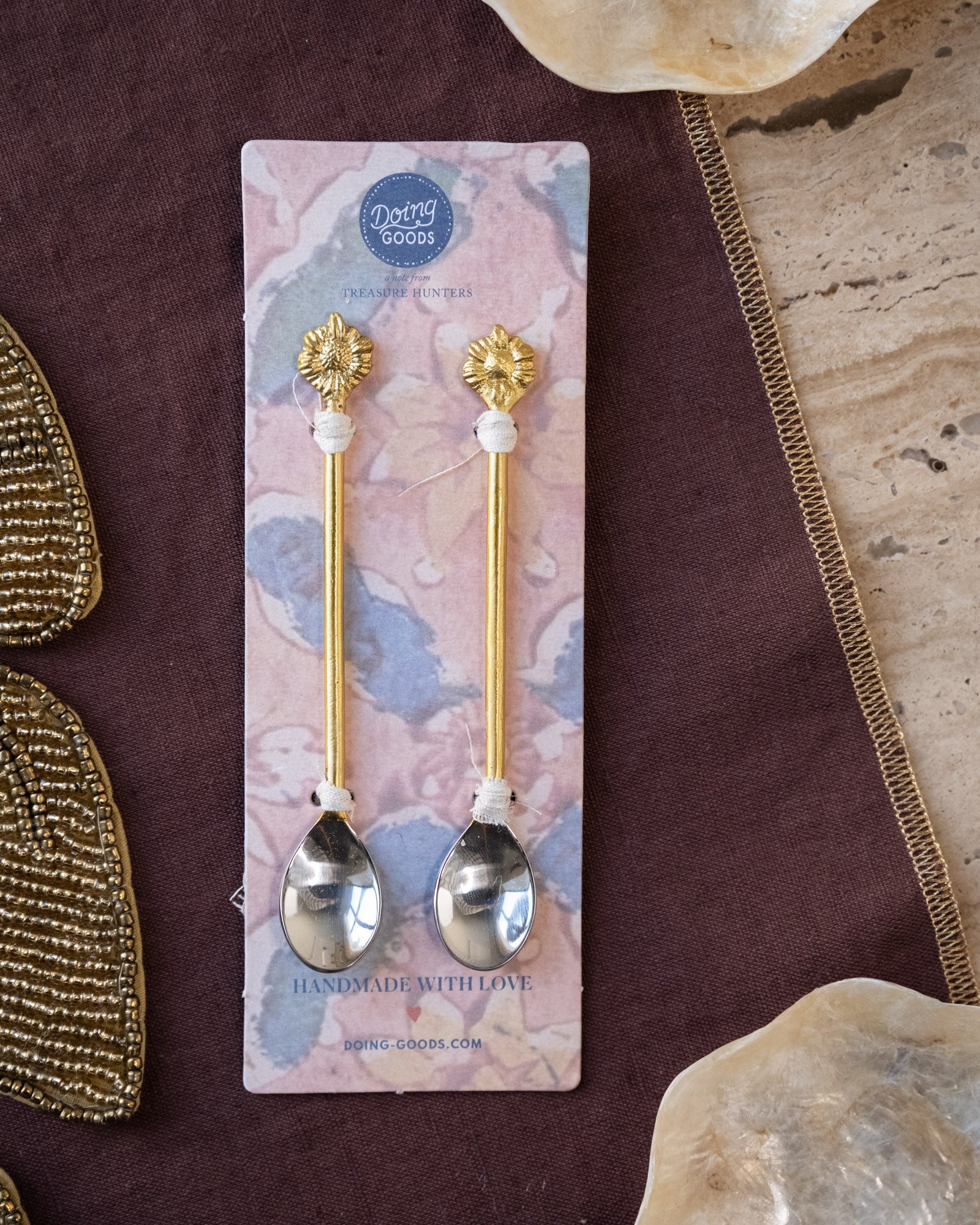 SET OF 2 - Sunflower Teaspoon – Things I Like Things I Love